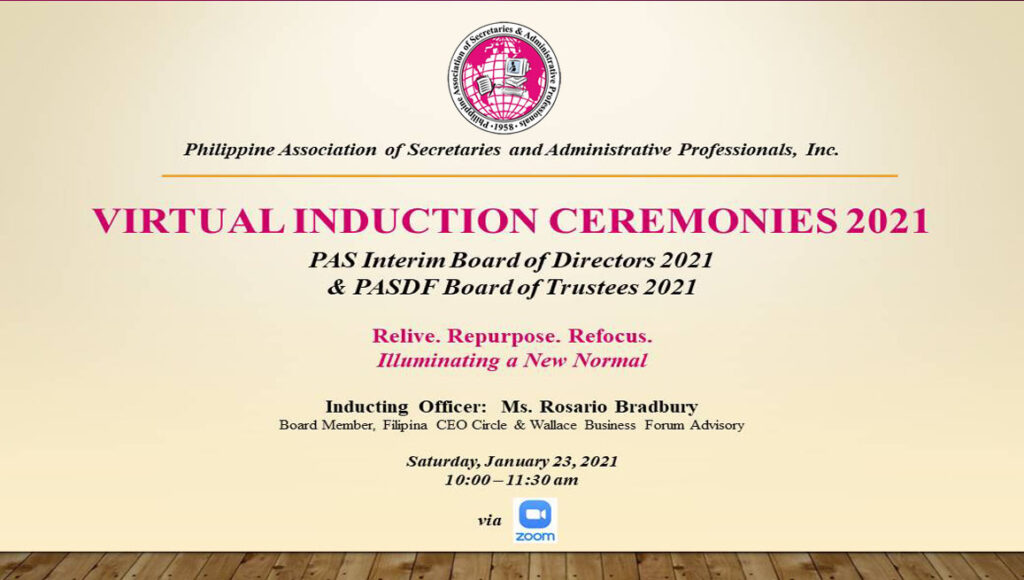 VIRTUAL INDUCTION CEREMONIES 2021 – Philippine Association of ...