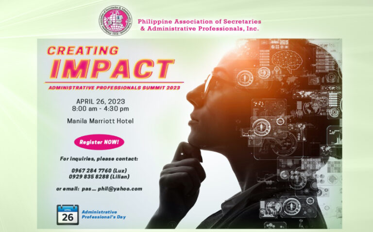 Creating Impact – Philippine Association of Secretaries and ...